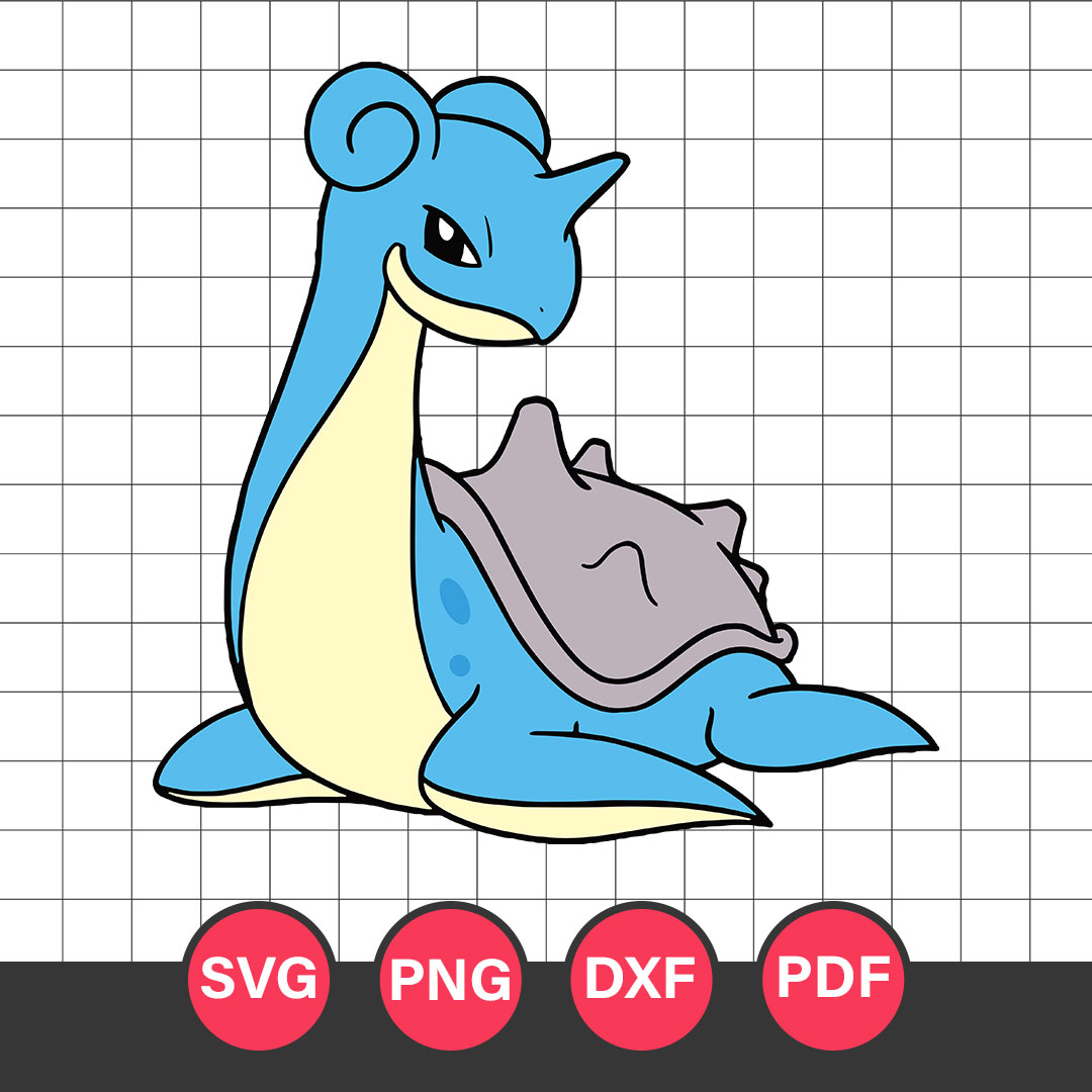 Lapras Svg, Pokemon Characters Svg, Pokemon Svg, Anime Svg, - Inspire ...
