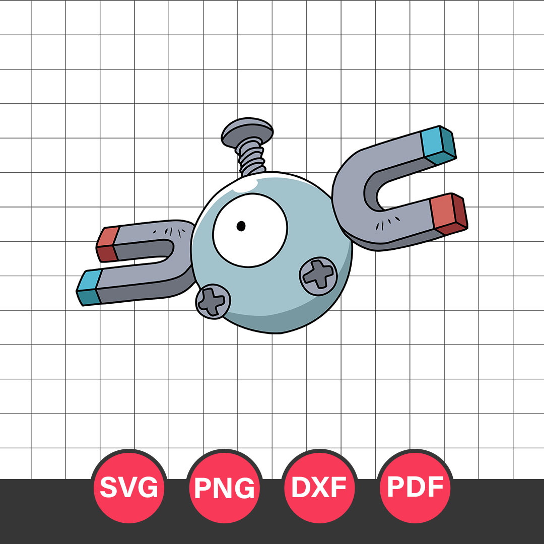 Magnemite Svg, Pokemon Characters Svg, Pokemon Svg, Anime Sv | Inspire ...