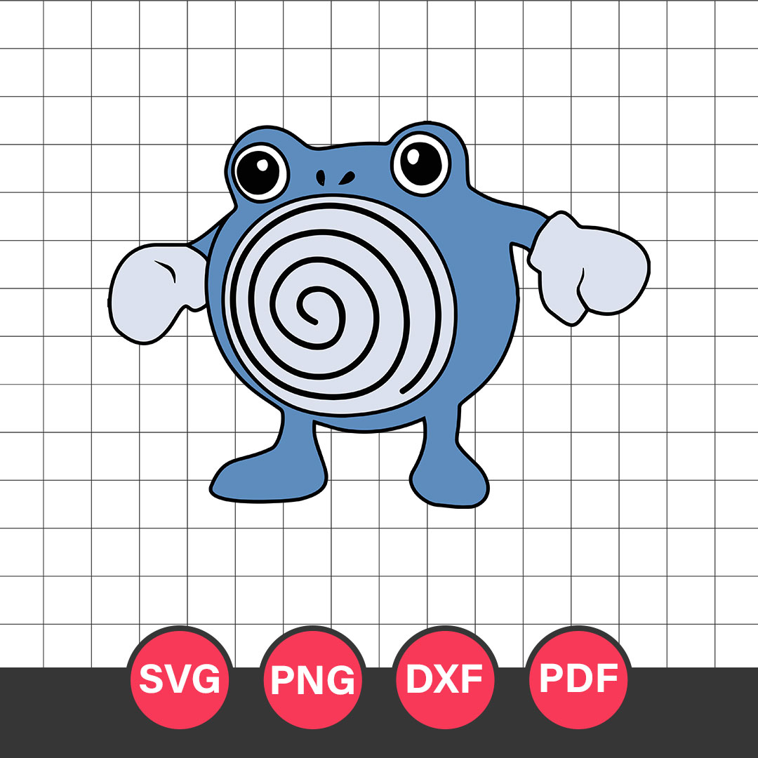 Poliwhirl Svg, Pokemon Characters Svg, Pokemon Svg, Anime Sv | Inspire ...