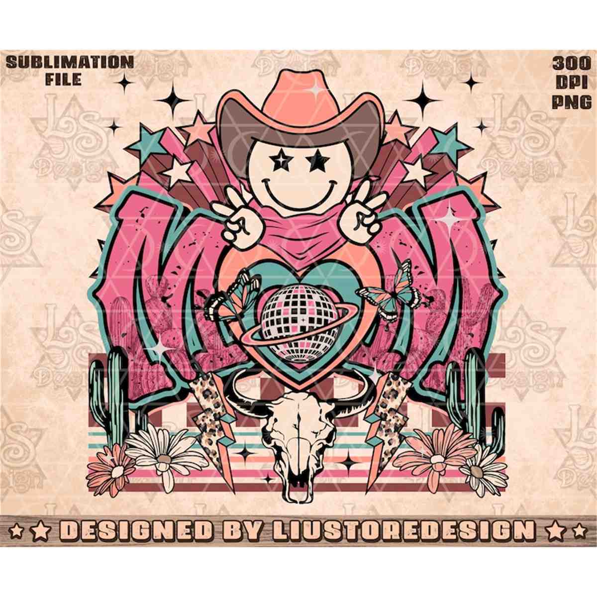 Western Mom Png, Retro Mom Sublimation, Mom Png, Mother's Da | Inspire ...