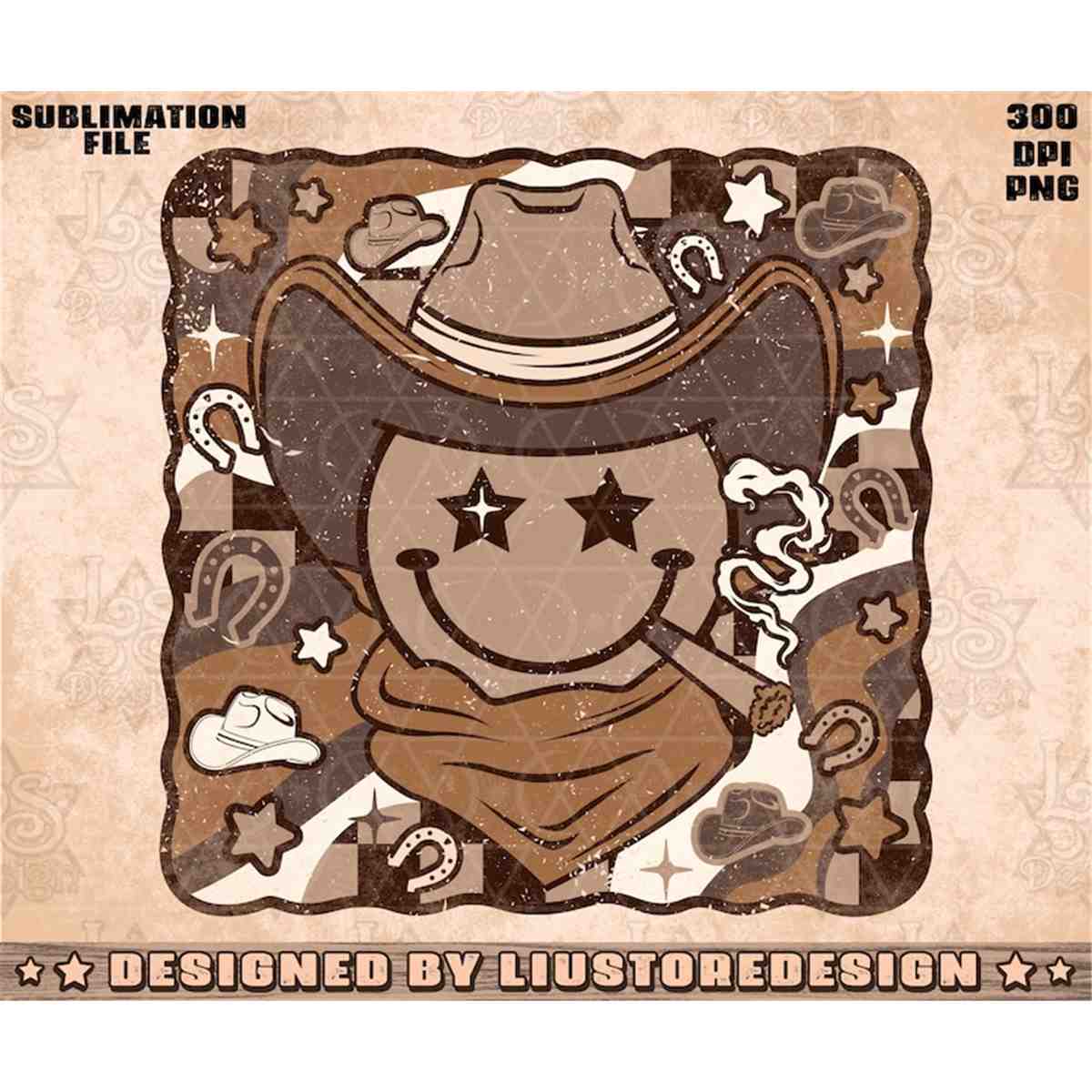 Cowboy Png, Smiley Cowboy PNG, Western png, Cowboy Designs D | Inspire ...