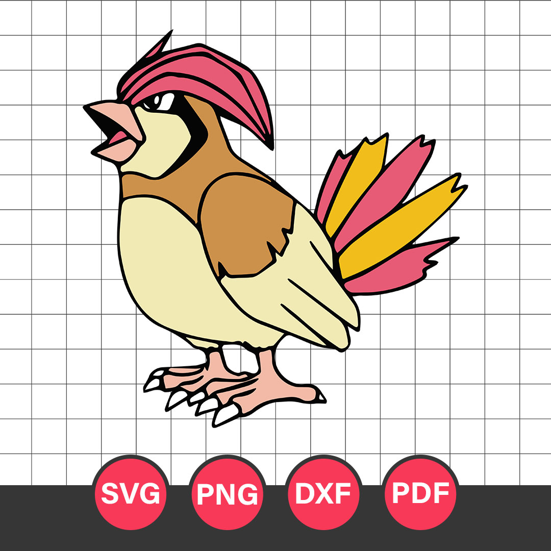 Pidgeotto Svg, Pokemon Characters Svg, Pokemon Svg, Anime Sv | Inspire ...
