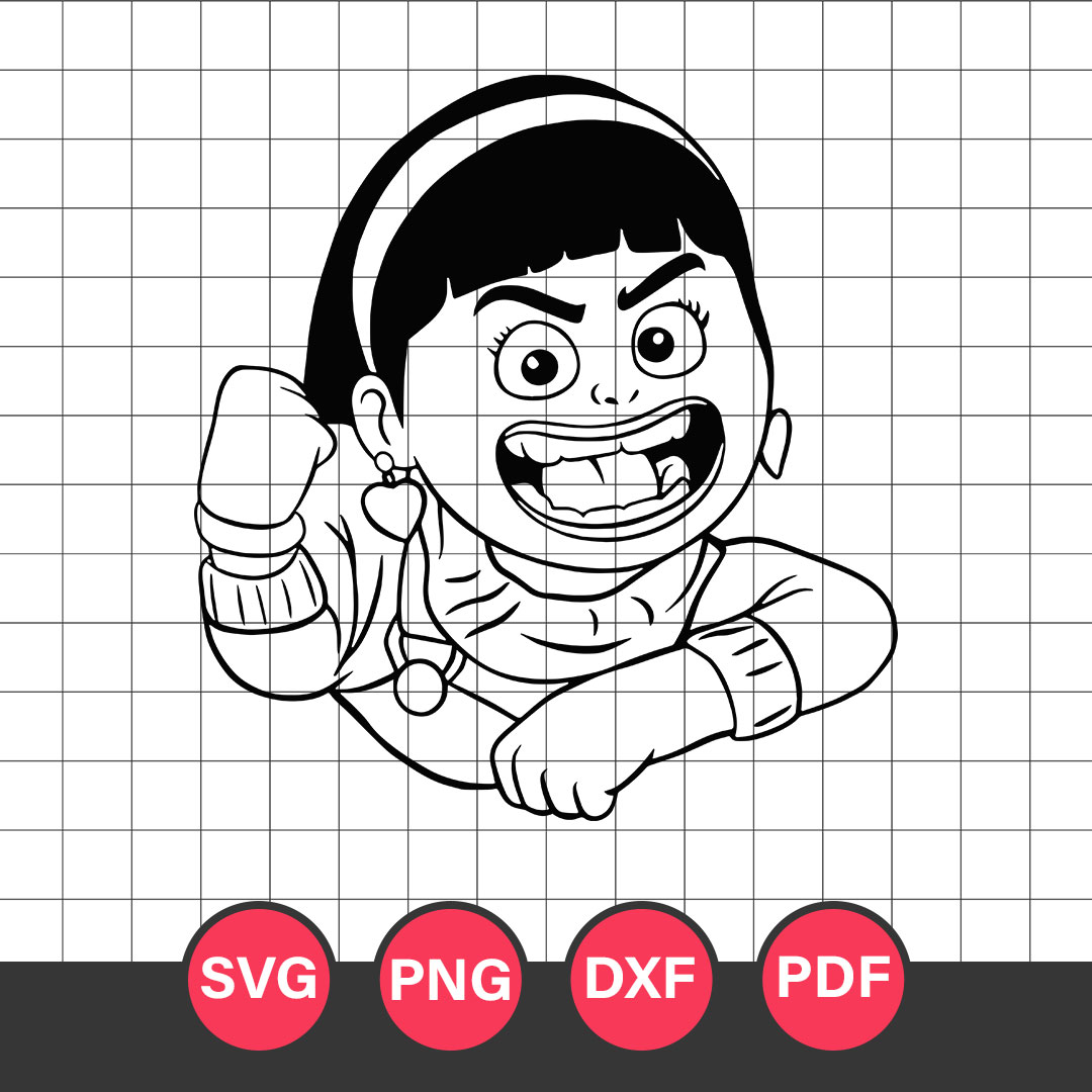 Abby Outline Svg, Turning Red Svg, Red Panda Svg, Turning Re - Inspire ...