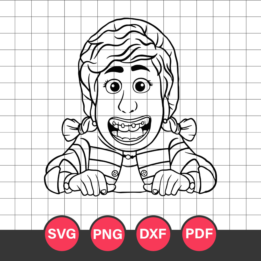 Miriam Outline Svg, Turning Red Svg, Red Panda Svg, Turning - Inspire ...