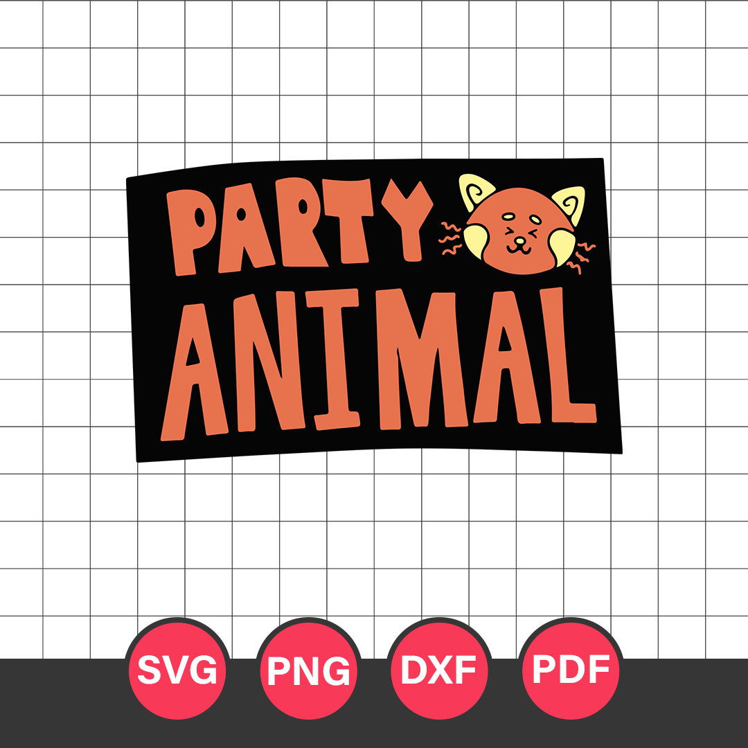Party Animal Svg, Turning Red Svg, Turning Red Cricut Svg, D | Inspire ...