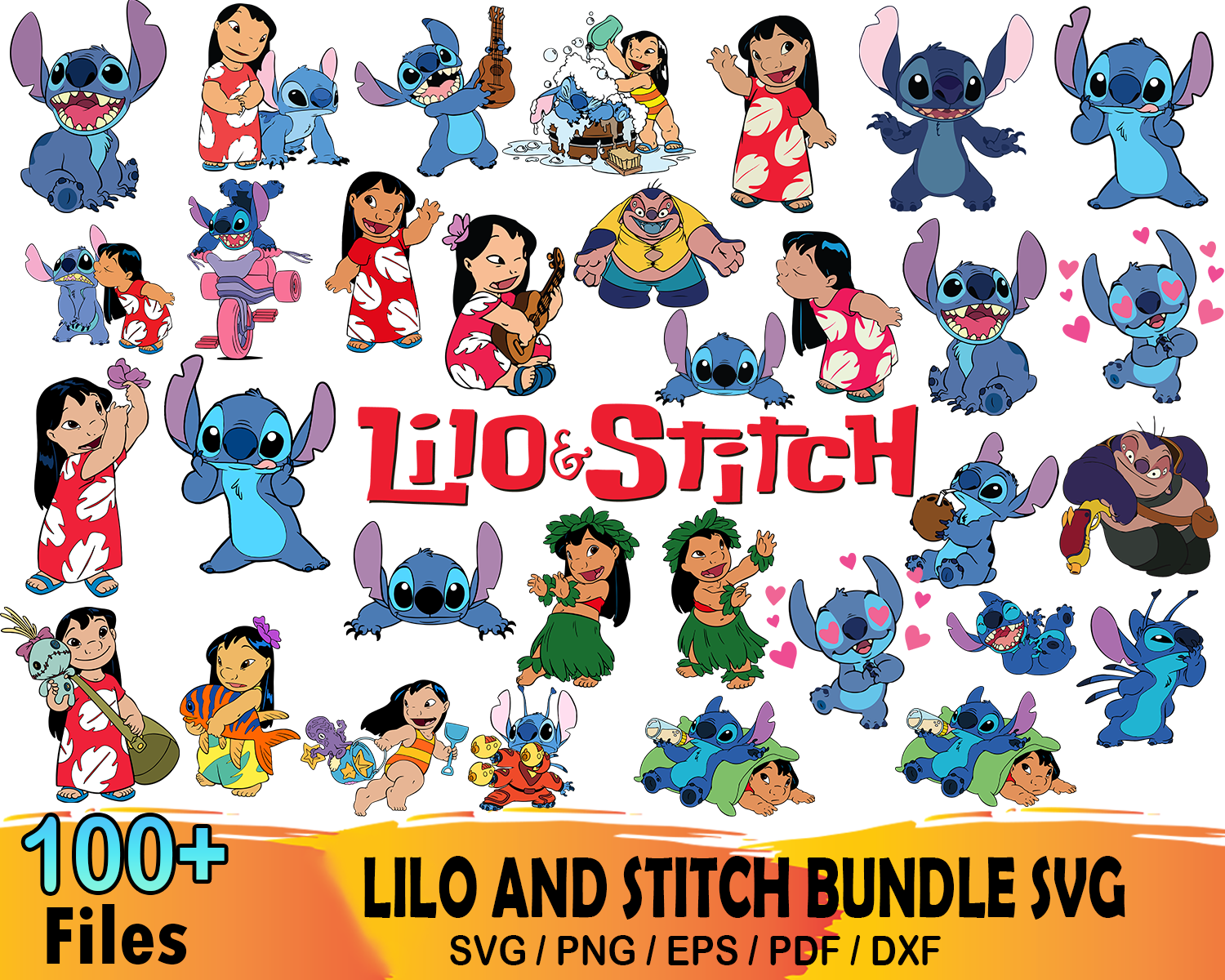 100 Lilo And Stitch Svg Bundle, Disney Svg, Stitch Svg | Inspire Uplift