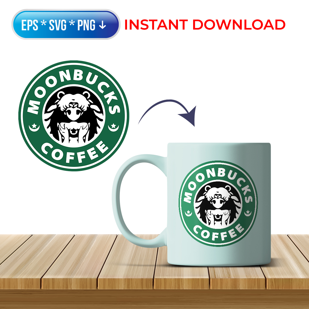 Moonbucks Starbucks Inspired SVG files for cricut Instant do | Inspire ...