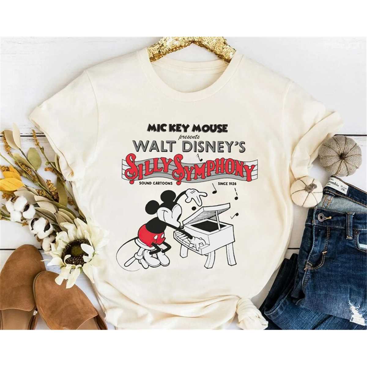 Disney Mickey Mouse 1929 Silly Symphony Cartoon Retro Shirt, | Inspire ...