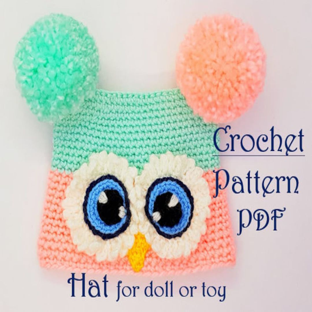 Crochet hat toy Crochet clothes cap Tilda doll pattern - Inspire Uplift