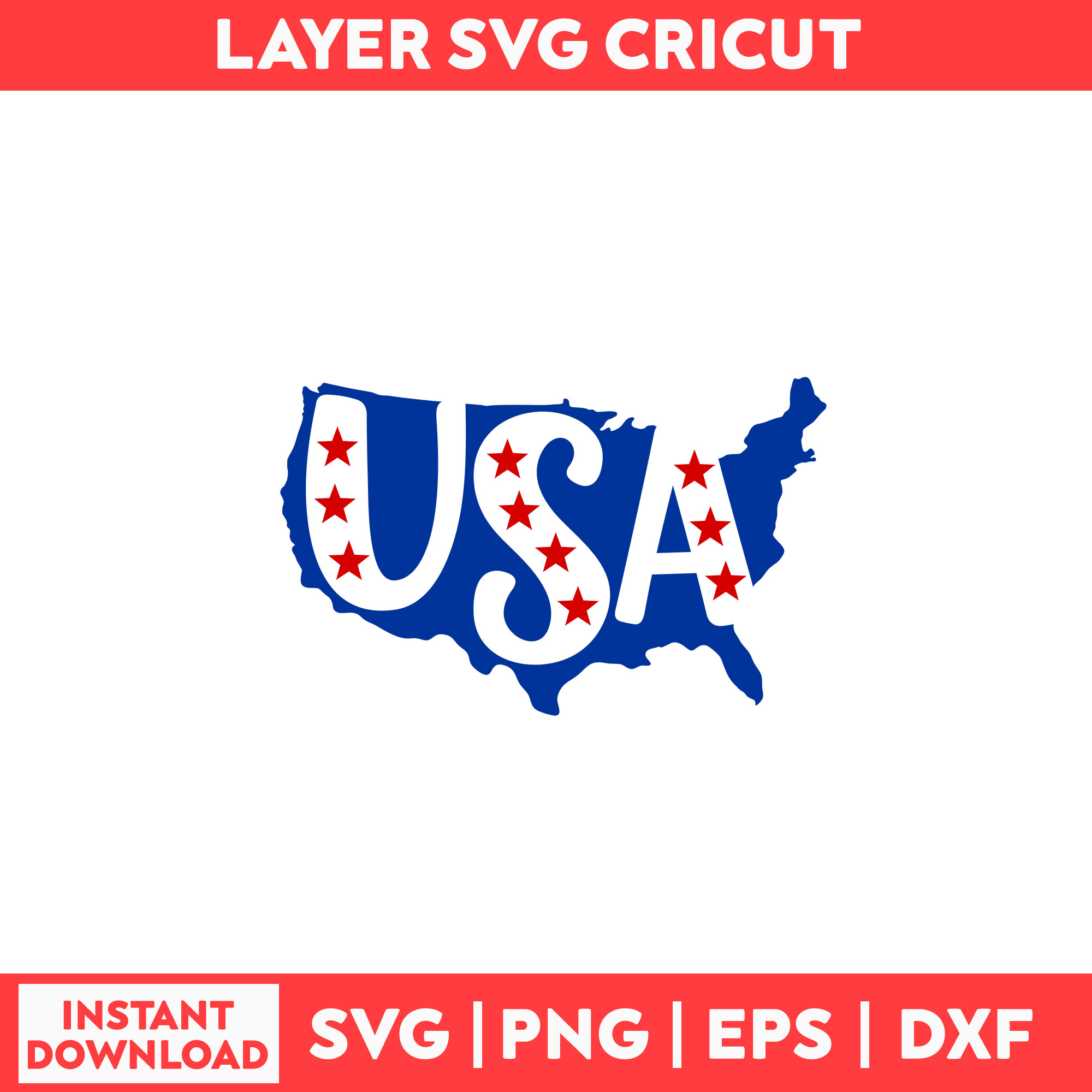 Svg map of america