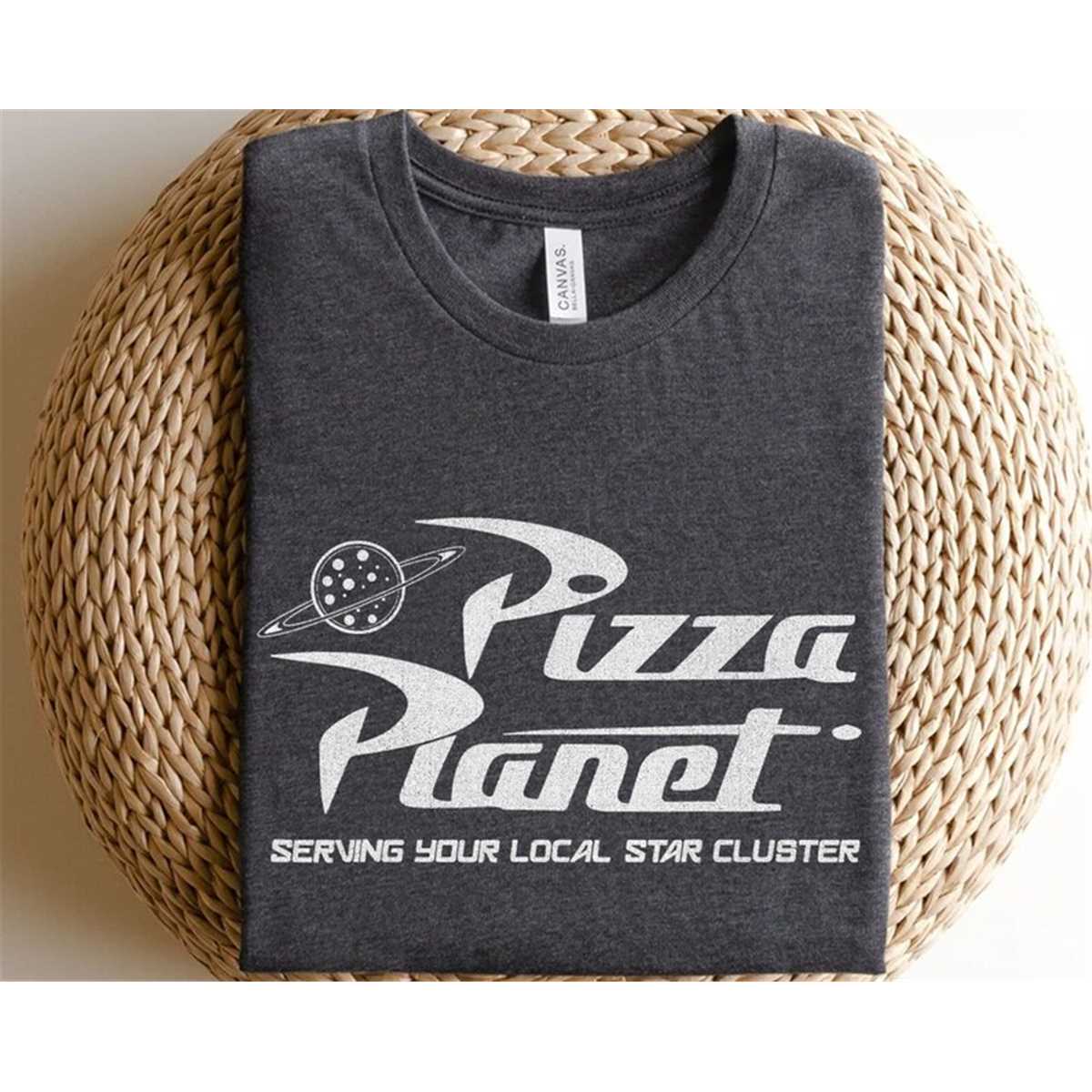 Disney Pixar Toy Story Pizza Planet Distressed Logo Retro Sh - Inspire ...
