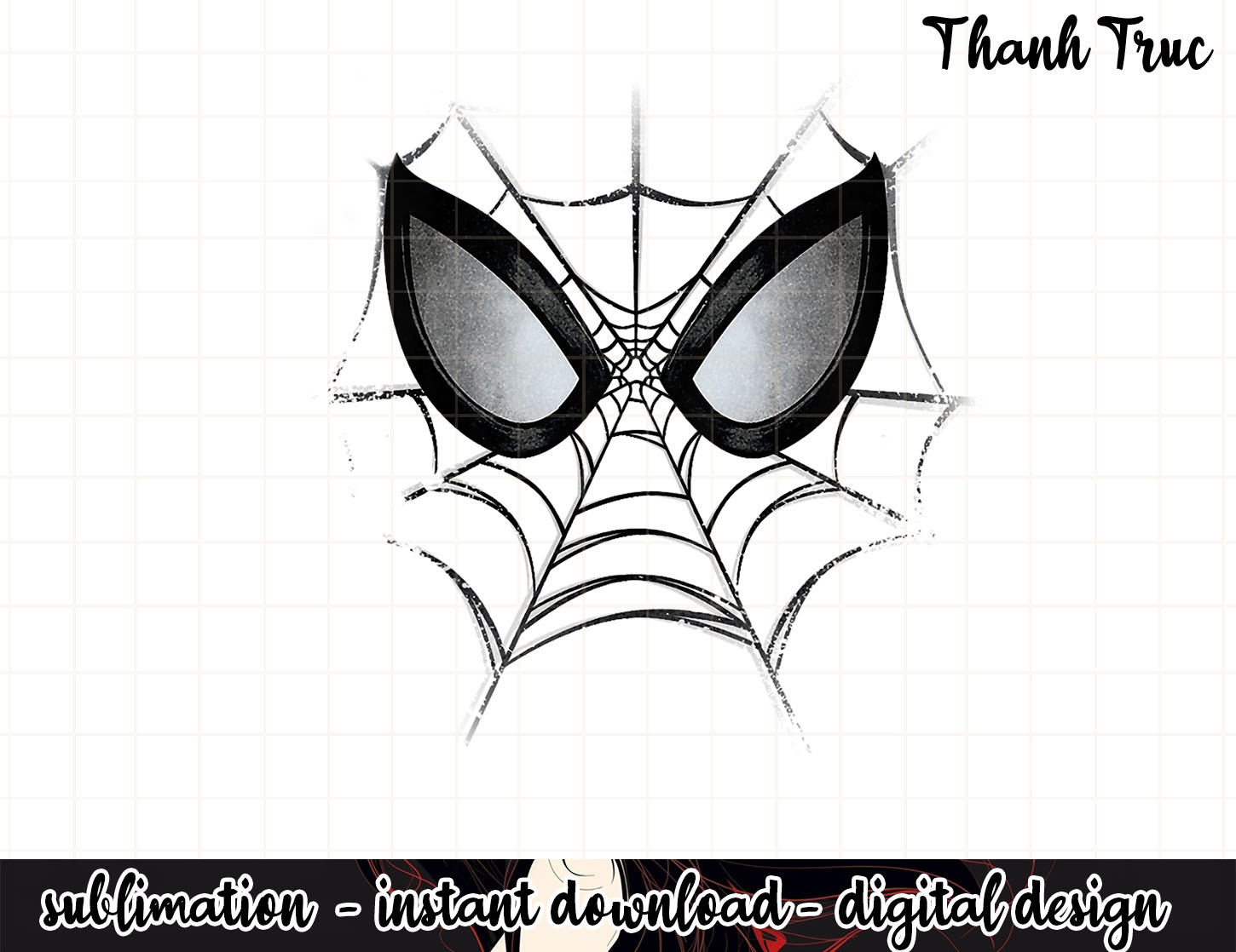 Kids Marvel Spider-Man Web Face Kids Graphic png, sublimatio | Inspire ...