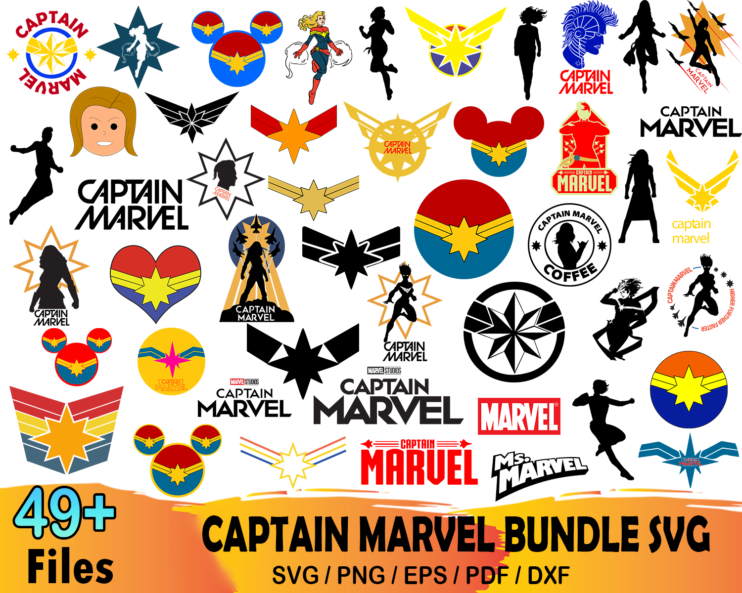 49 Captain Marvel Svg Bundle, Marvel Svg, Captain Marvel Log | Inspire ...