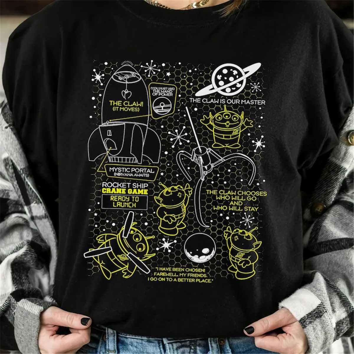 Disney Pixar Toy Story Alien Claw Master Map Graphic Shirt, | Inspire ...