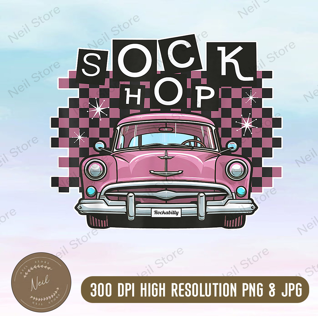 50s Sock Hop Png, Dance Part Retro 1950s Party Doo Wop Rocka | Inspire ...