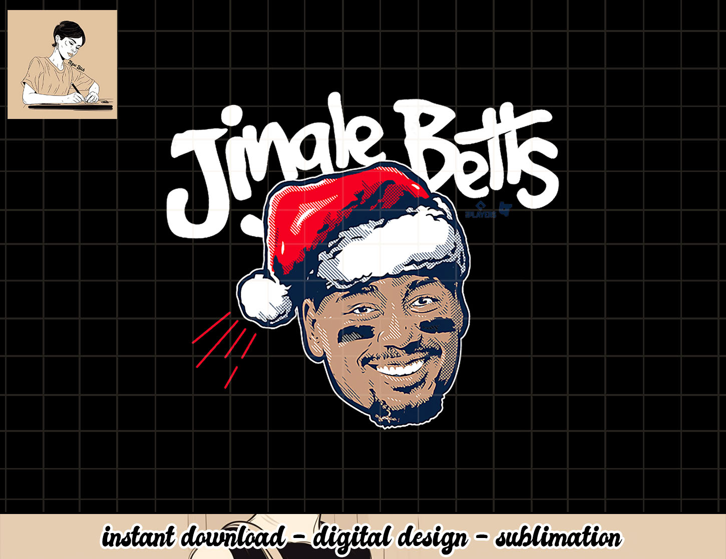 Officially Licensed Mookie Betts - Jingle Betts png, sublima - Inspire ...
