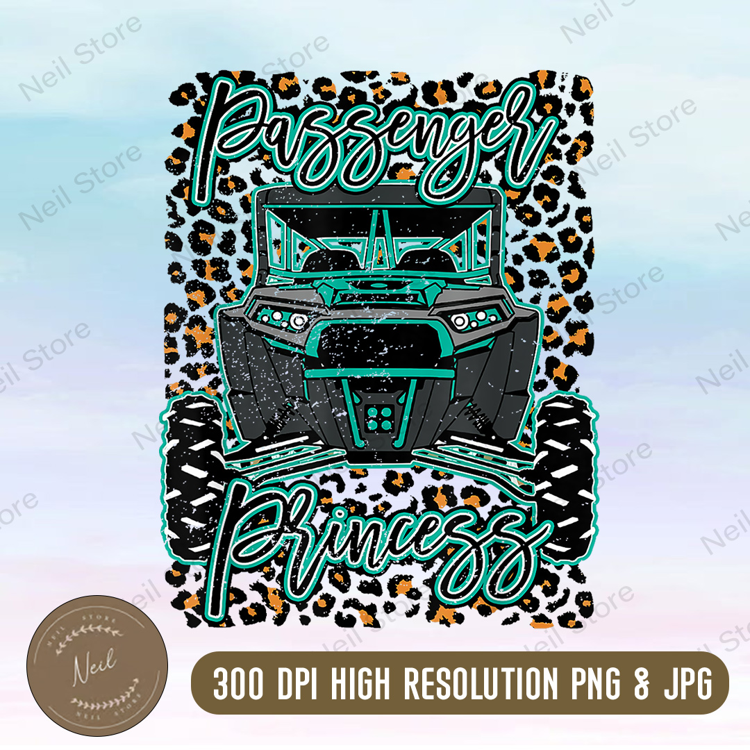 Passenger princess rzr png, leopard rzr, rzr sublimation dig - Inspire ...