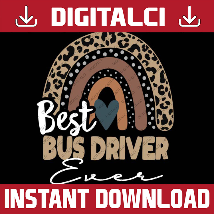 Back To School Boho Rainbow, Bus Driver PNG File Sublimation | Inspire ...