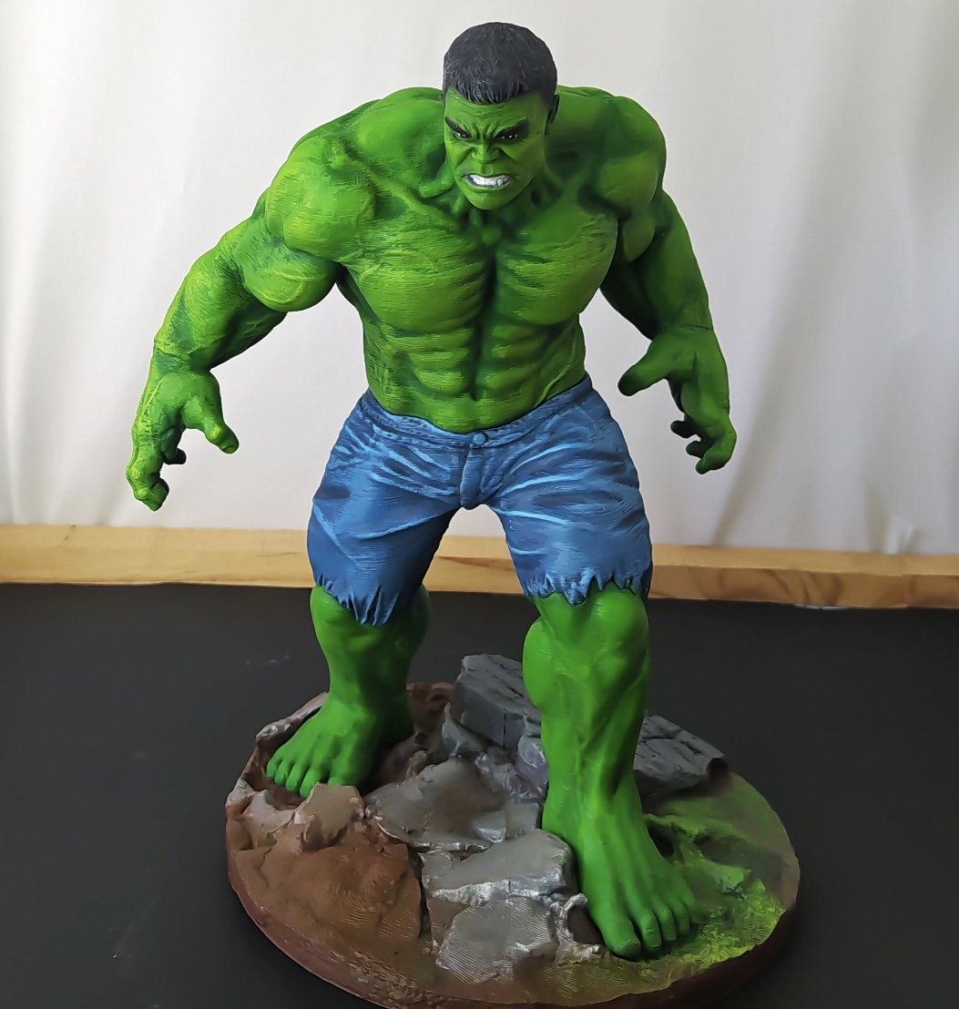Hulk Marvel 3D printed hand painted custom figure, Hulk figu | Inspire ...