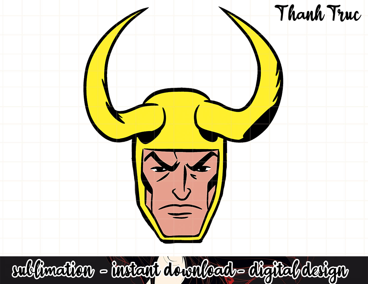 Marvel Loki Big Face | Inspire Uplift