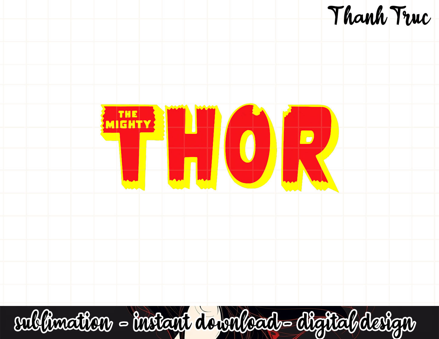 Marvel The Mighty Thor Title Logo - Inspire Uplift