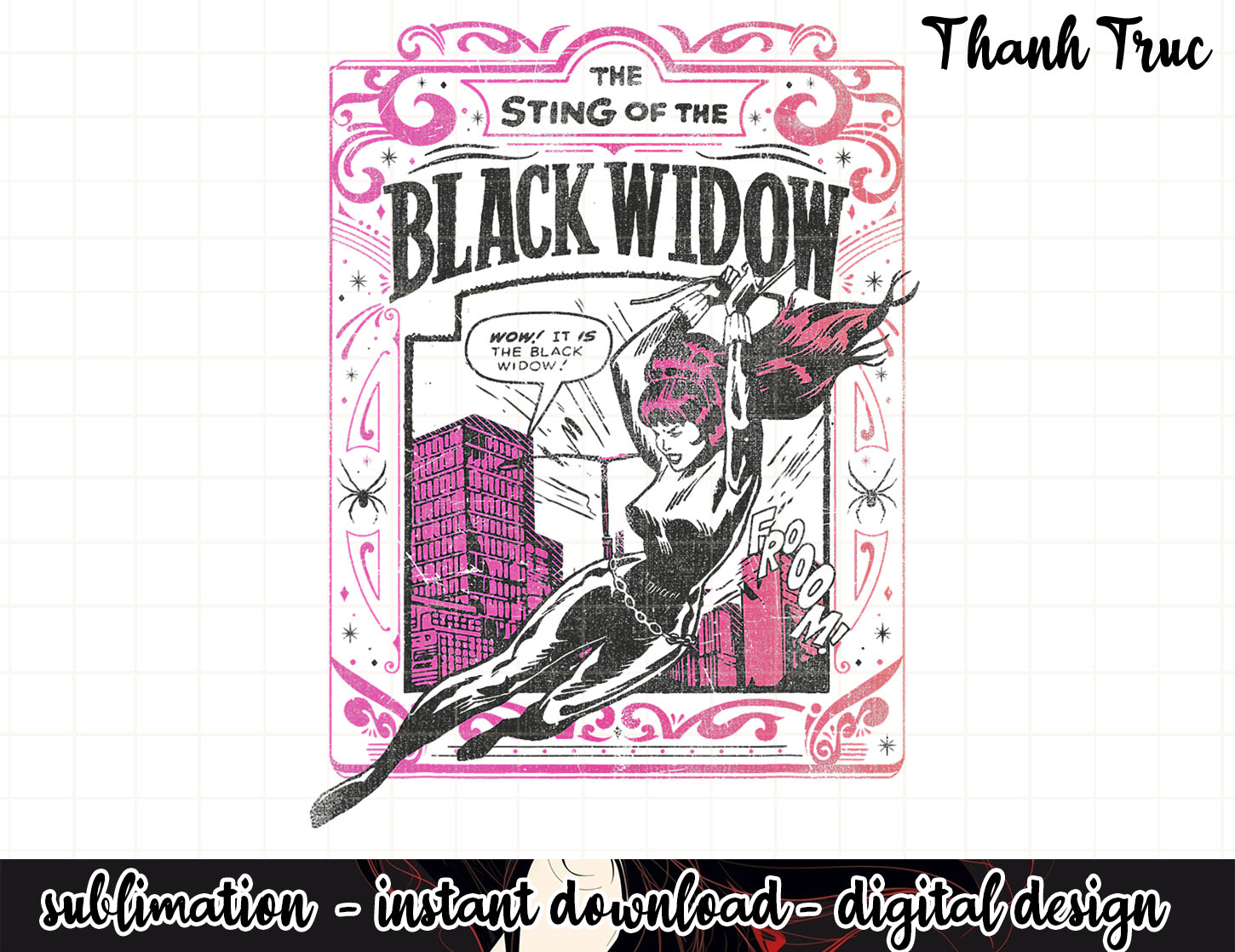 Marvel The Sting Of The Black Widow Comic Cover - Inspire Uplift