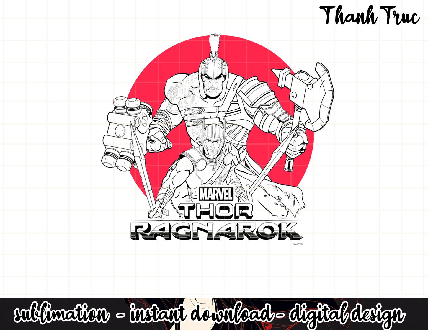 Marvel Thor Ragnarok Hulk Battle Stance Dot Burst png, subli - Inspire ...