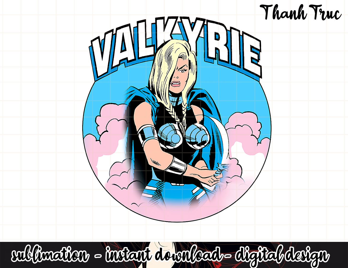 Marvel Valkyrie the Destroyer Bubble Gum Cloud Comic png, su - Inspire ...
