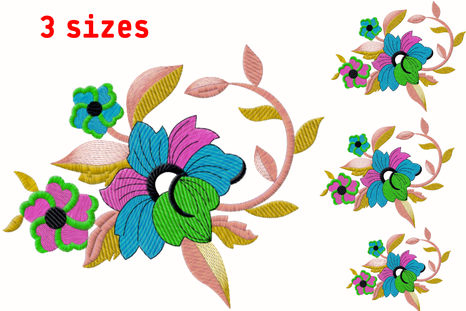 Flowers Embroidery Design | Inspire Uplift