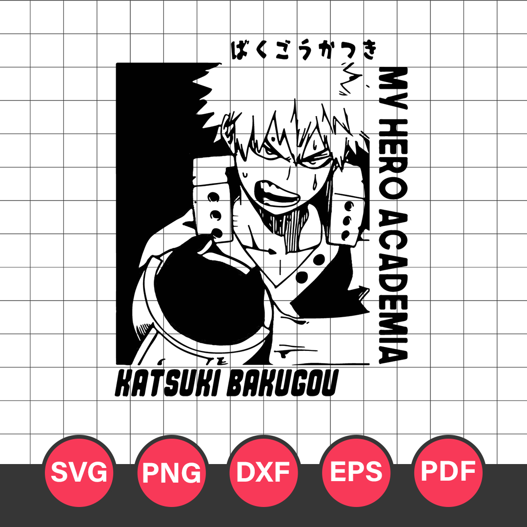 Katsuki Bakugo Svg, Katsuki Bakugo Svg, My Hero Academia Svg | Inspire ...