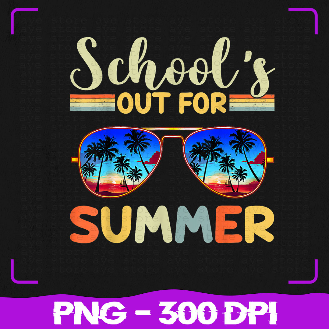 Retro Vintage Last Day Of School Png, Schools Out Summer Png | Inspire ...