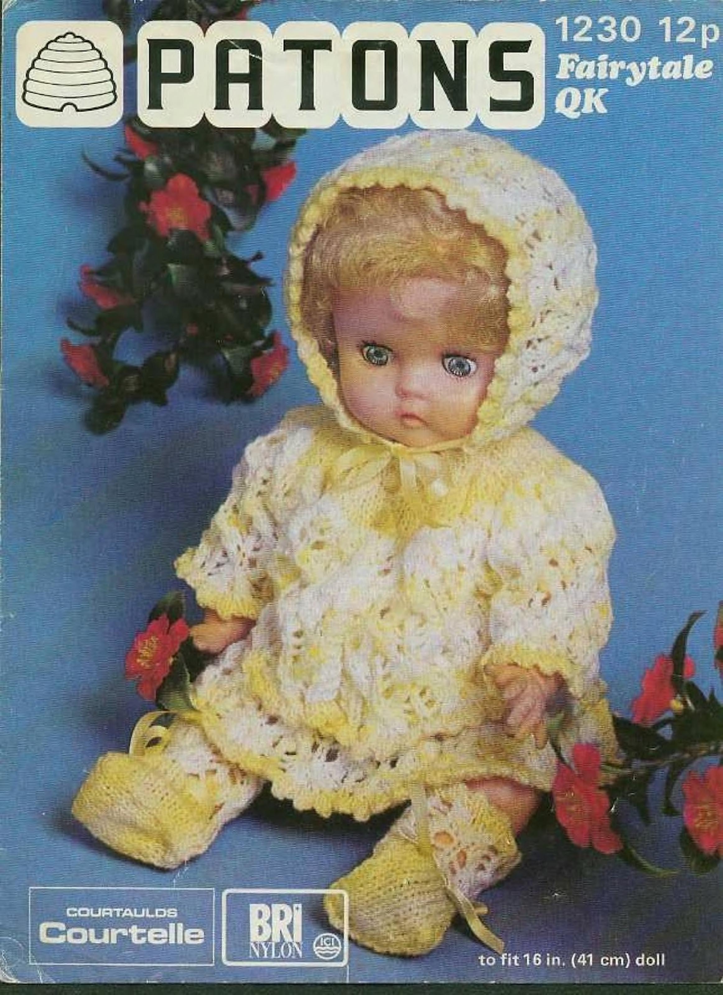 Doll clothes knitting patterns - Lacy prettiness for 16 in. | Inspire ...