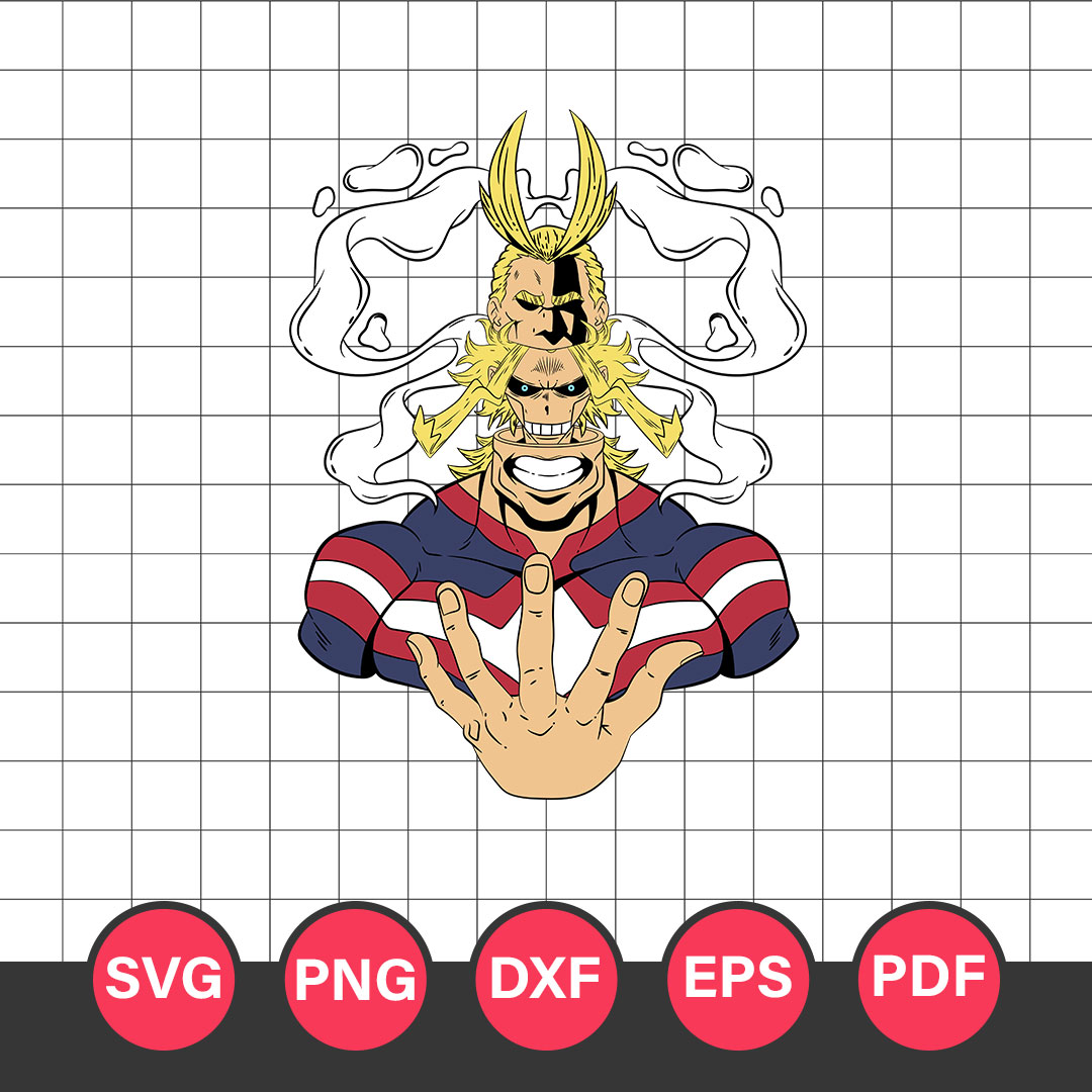 All Might Svg, Toshinori Yagi Svg, My Hero Academia Svg, Jap | Inspire ...