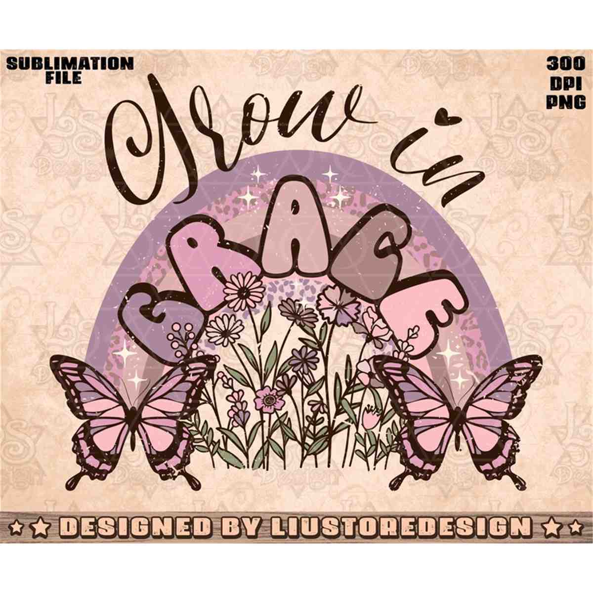 Grown in Grace Png , ChristianPng , Jesus PNG, Retro Flower | Inspire ...