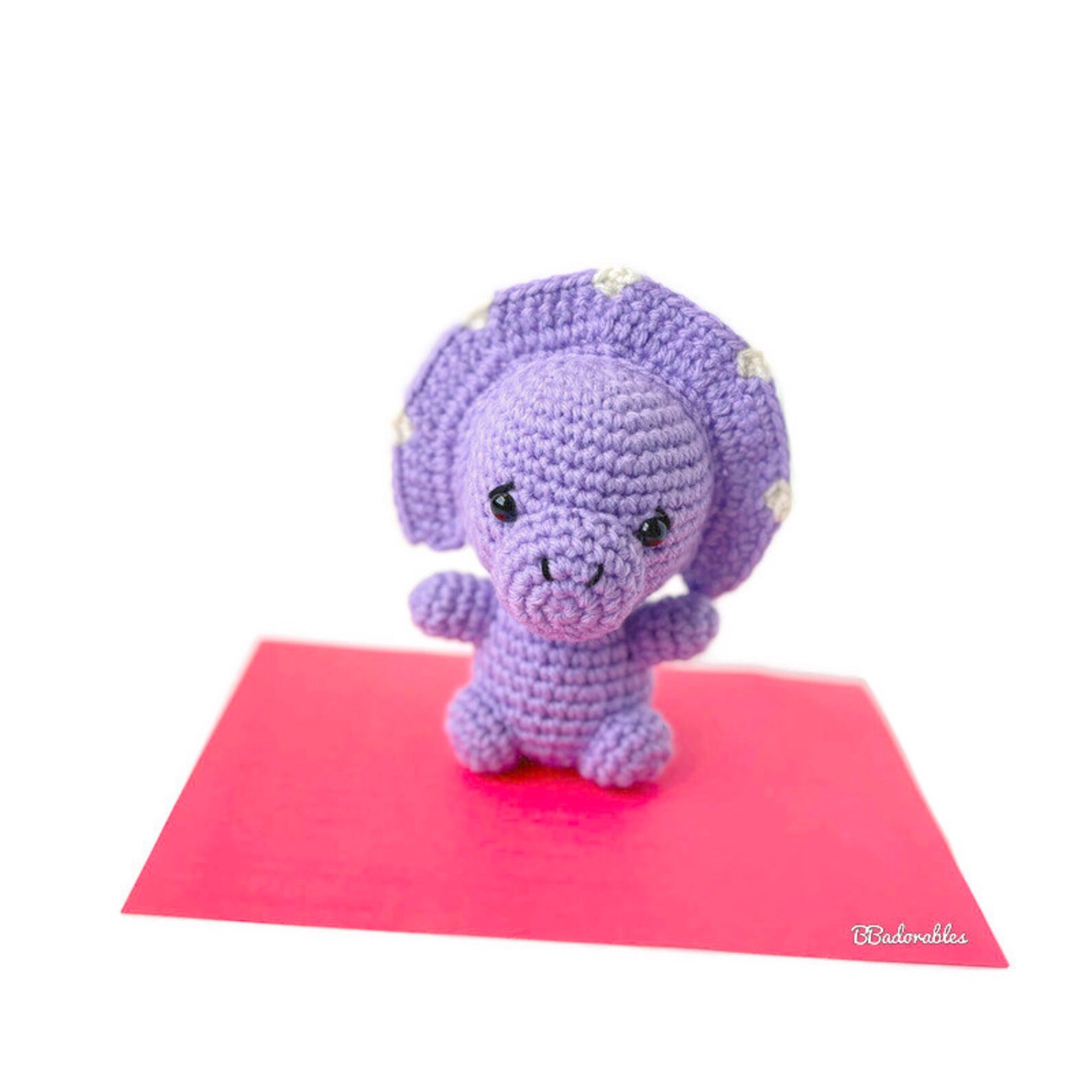 Little Triceratops - Crochet Pattern, Amigurumi Triceratops | Inspire ...