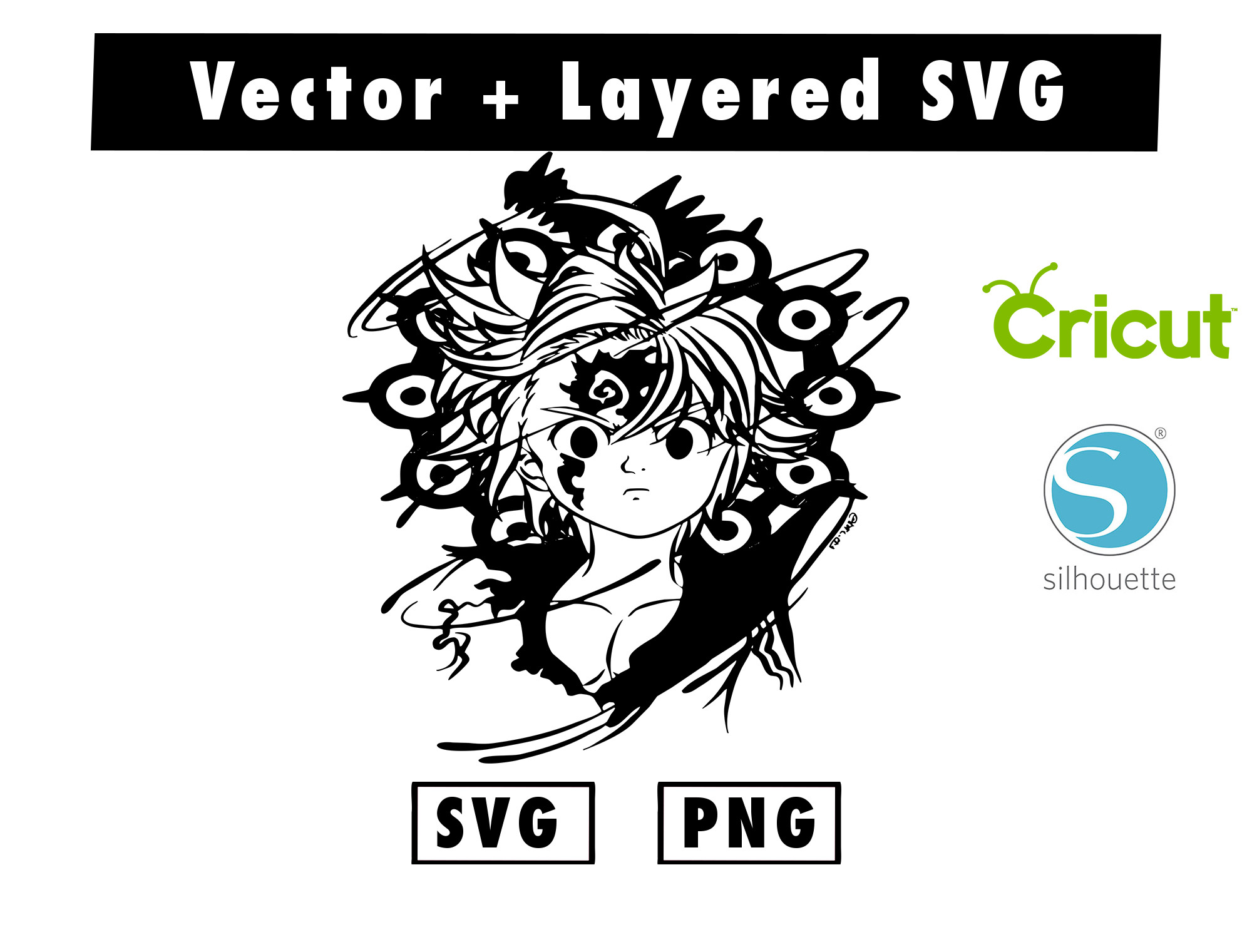 Meliodas svg and png files for cricut machine , anime svg , | Inspire ...
