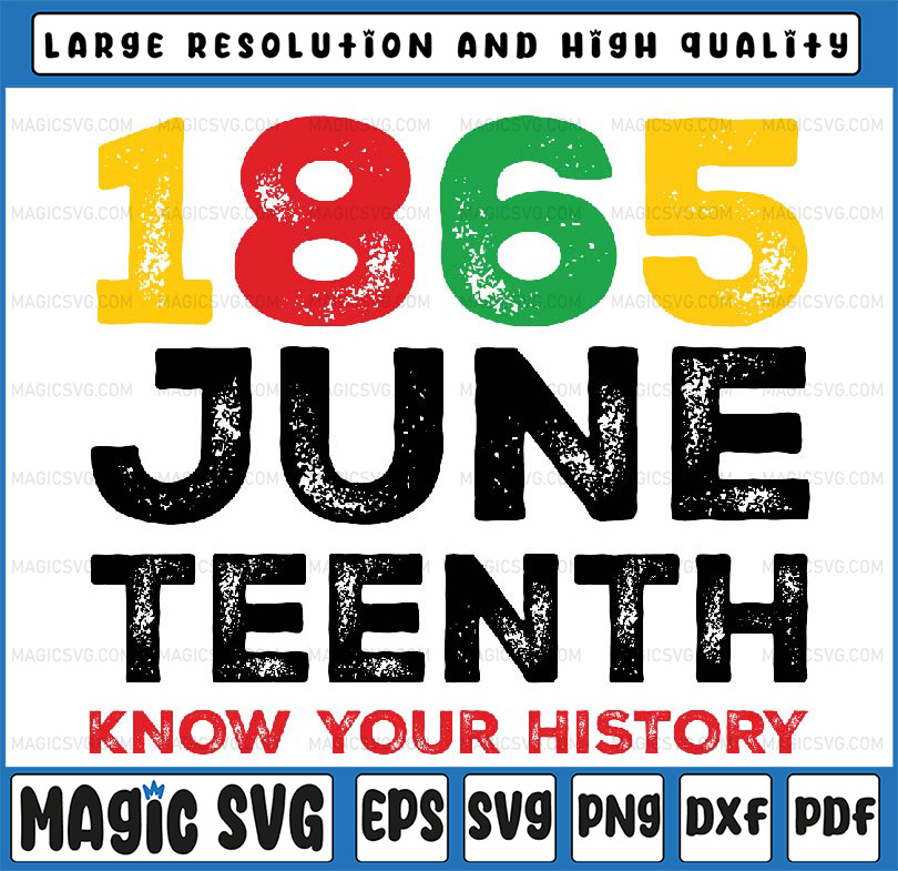 1865 Juneteenth Png, Juneteenth Celebrating 1865 Svg, Black | Inspire ...
