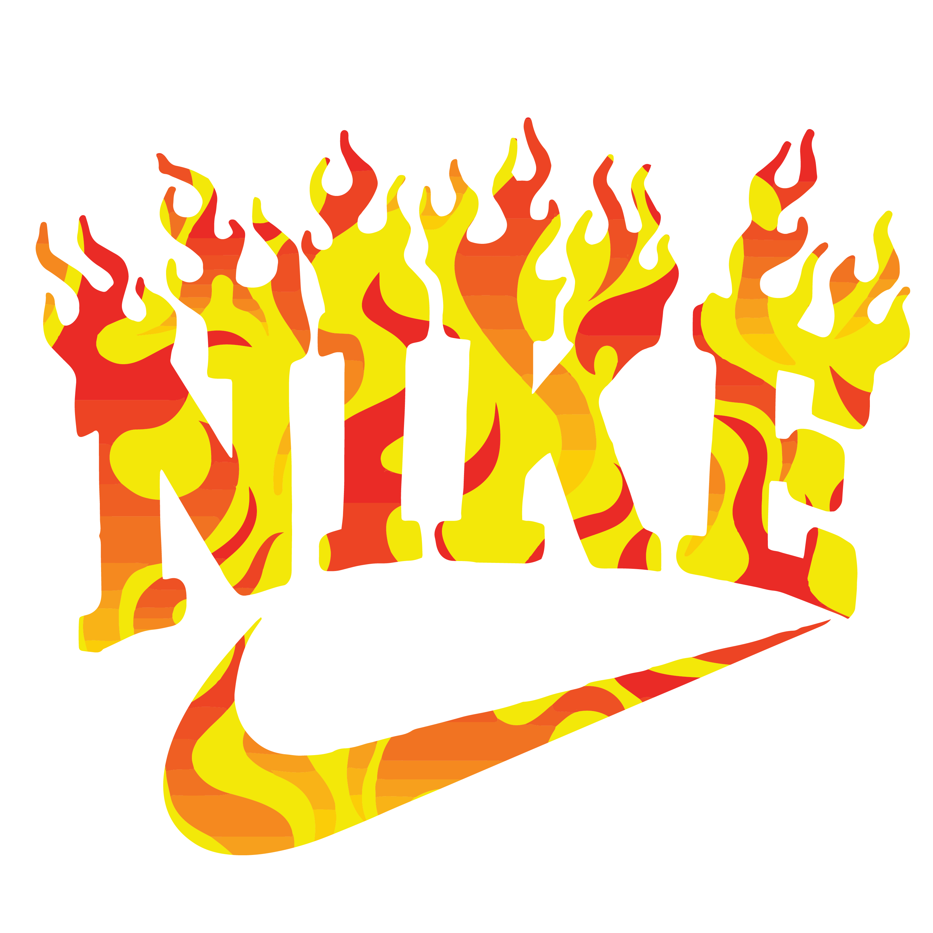 Fire Nike Logo Svg, Logo Brand Svg, Fire Nike Svg, Nike Logo | Inspire ...