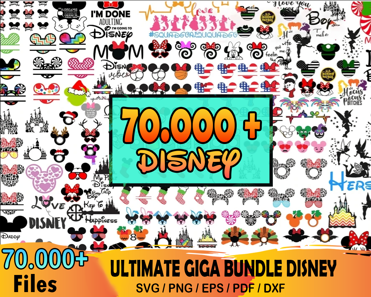 70000 Disney Svg Bundle, Tinkerbell Svg, Star Wars Svg | Inspire Uplift