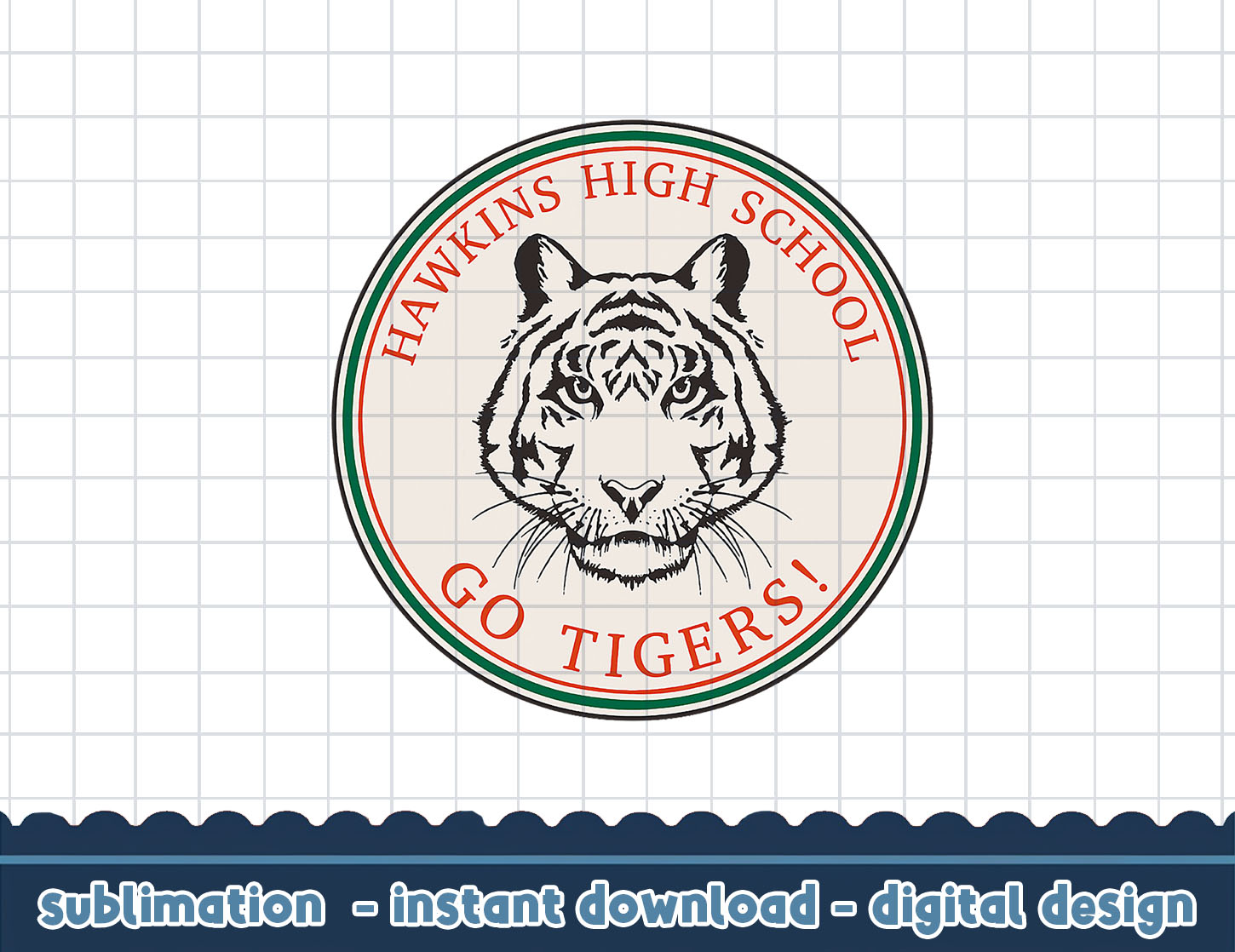 Netflix Stranger Things Hawkins High School Go Tigers Logo p | Inspire ...