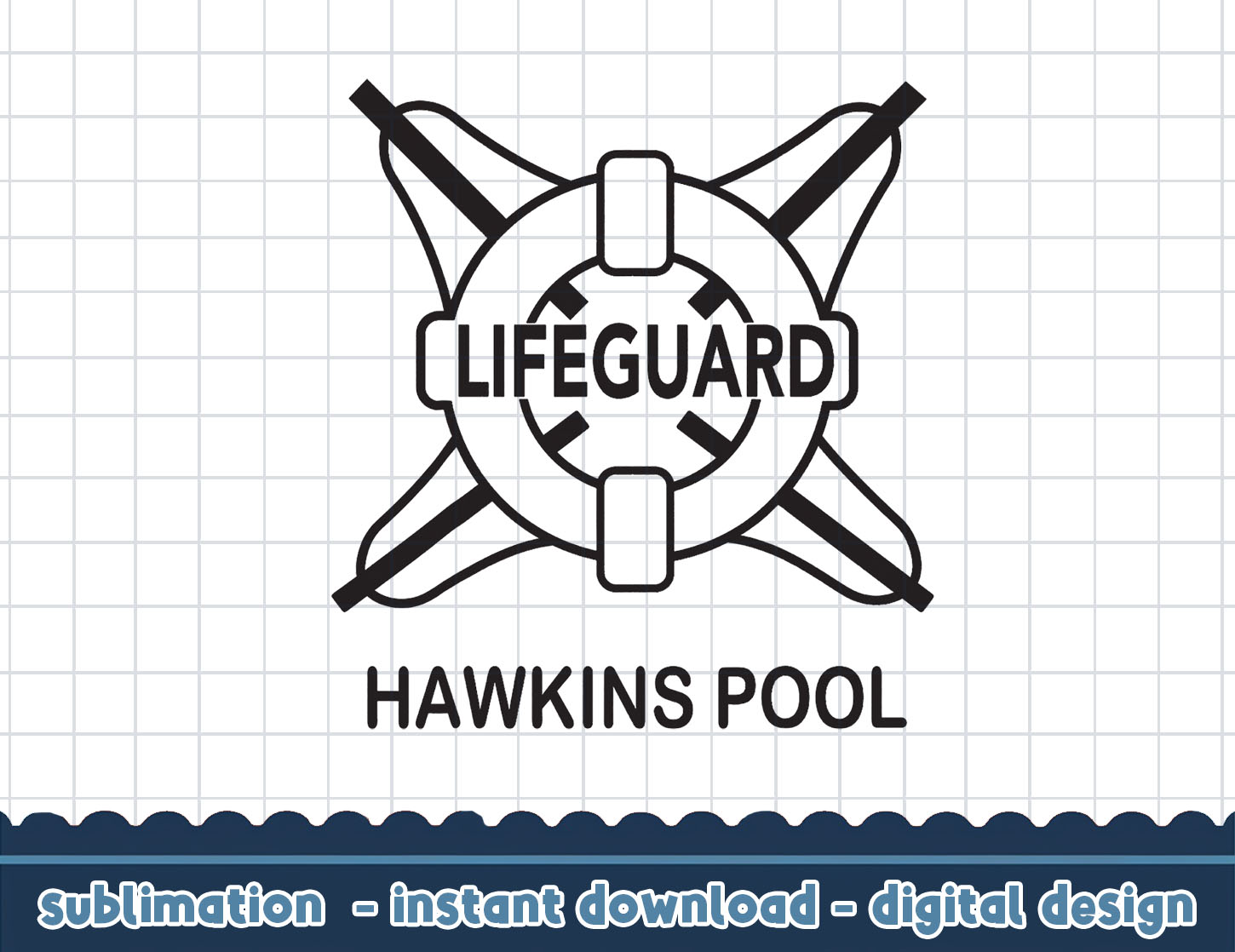 Netflix Stranger Things Hawkins Pool Lifeguard Logo png,digi - Inspire ...