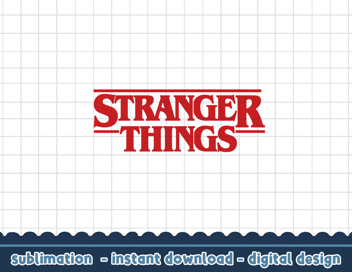 Netflix Stranger Things Simple Red Logo png,digital print | Inspire Uplift