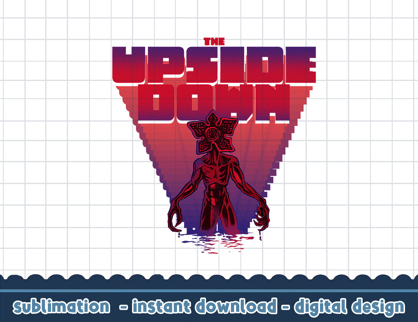 Netflix Stranger Things The Upside Down 8-Bit Demogorgon png | Inspire ...
