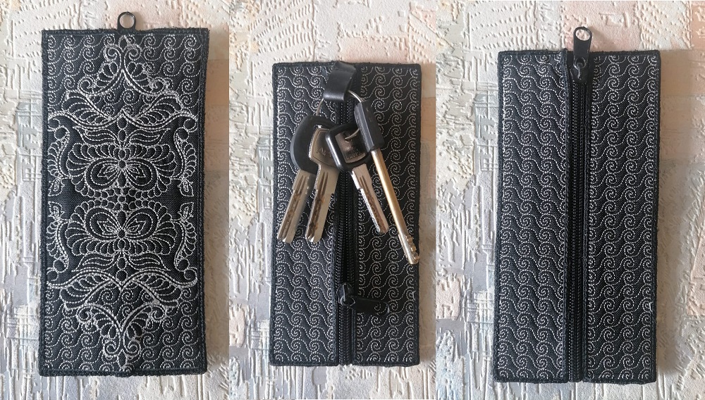 Machine Embroidery Design Key holder design and master class | Inspire ...