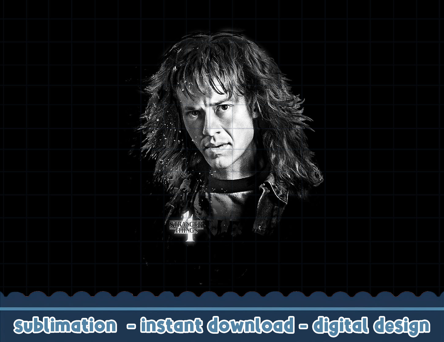 Stranger Things 4 Eddie Munson Front Profile Portrait png,di | Inspire ...