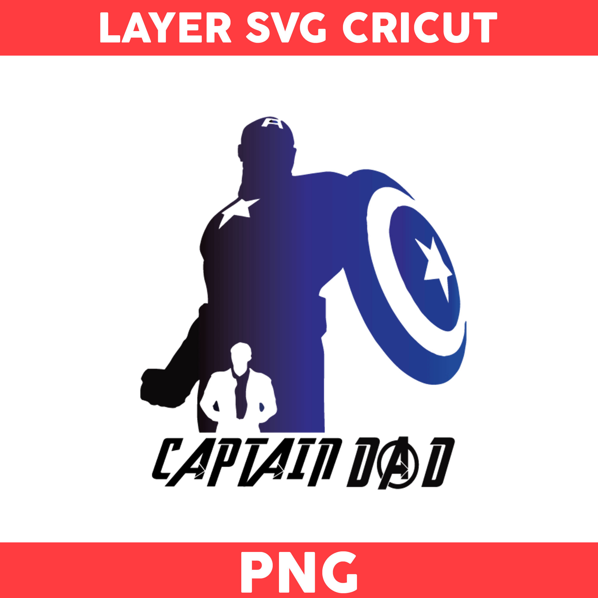 Captain Dad Png, Dad Png, Captain American Png, Superhero Pn - Inspire ...