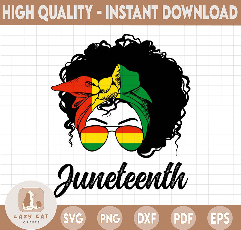 Juneteenth Woman Svg, melanin, Svg girl, afro woman, junetee | Inspire ...