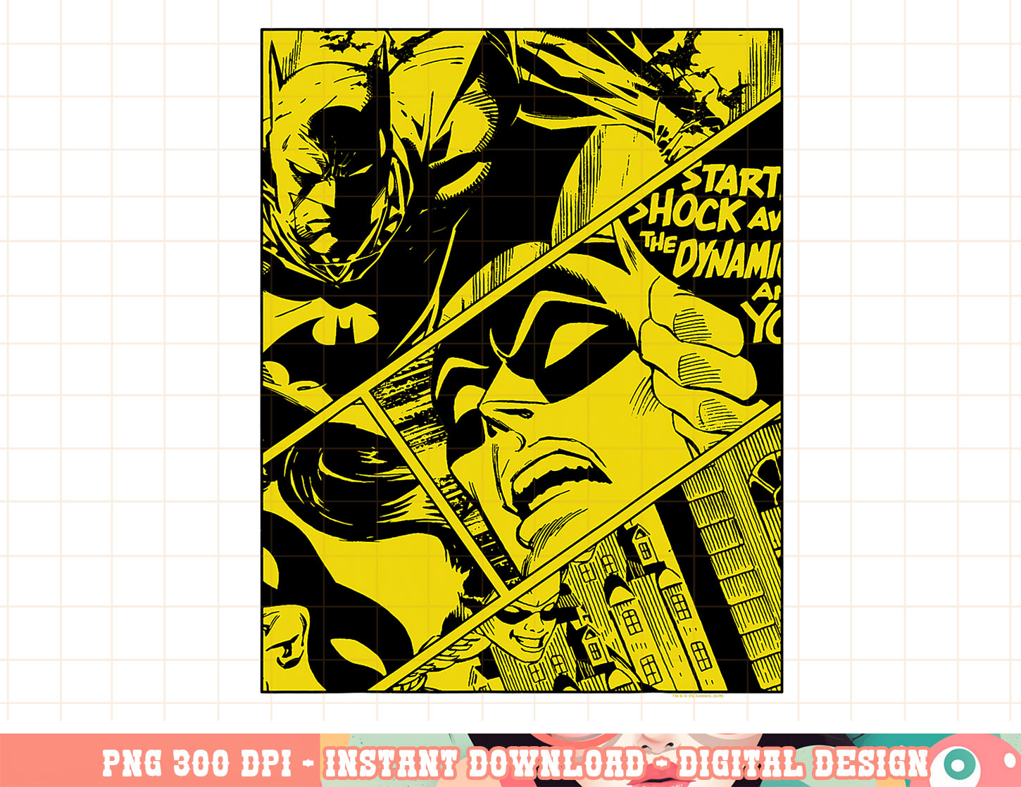 Batman 80 Years Panels png, digital print,instant download | Inspire Uplift