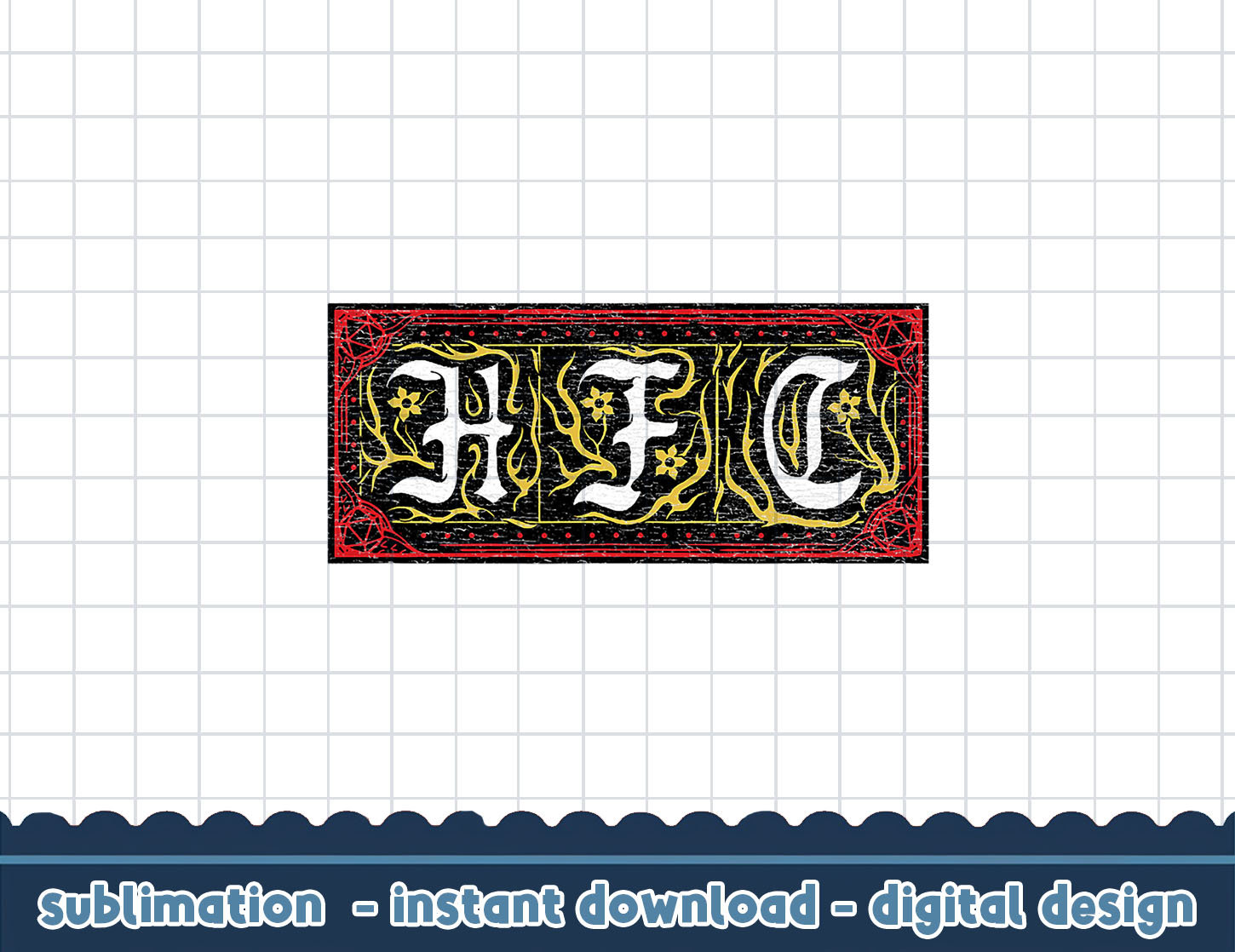 Stranger Things 4 Hellfire Club HFC Blocks png,digital print - Inspire ...
