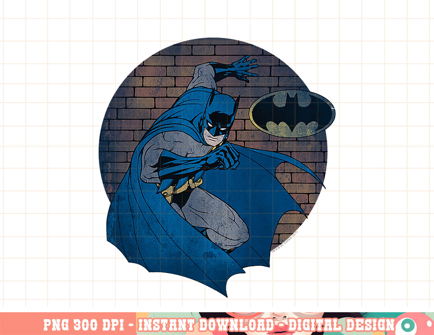 Batman In the Spotlight png, digital print,instant download | Inspire ...